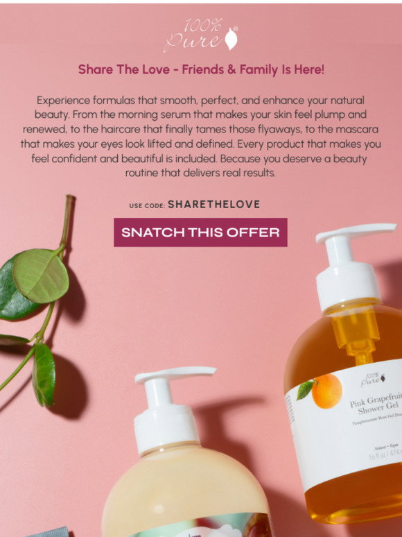 100 Percent Pure: 🎉 It's Here! Friends & Family 20% Off Sitewide Begins ...