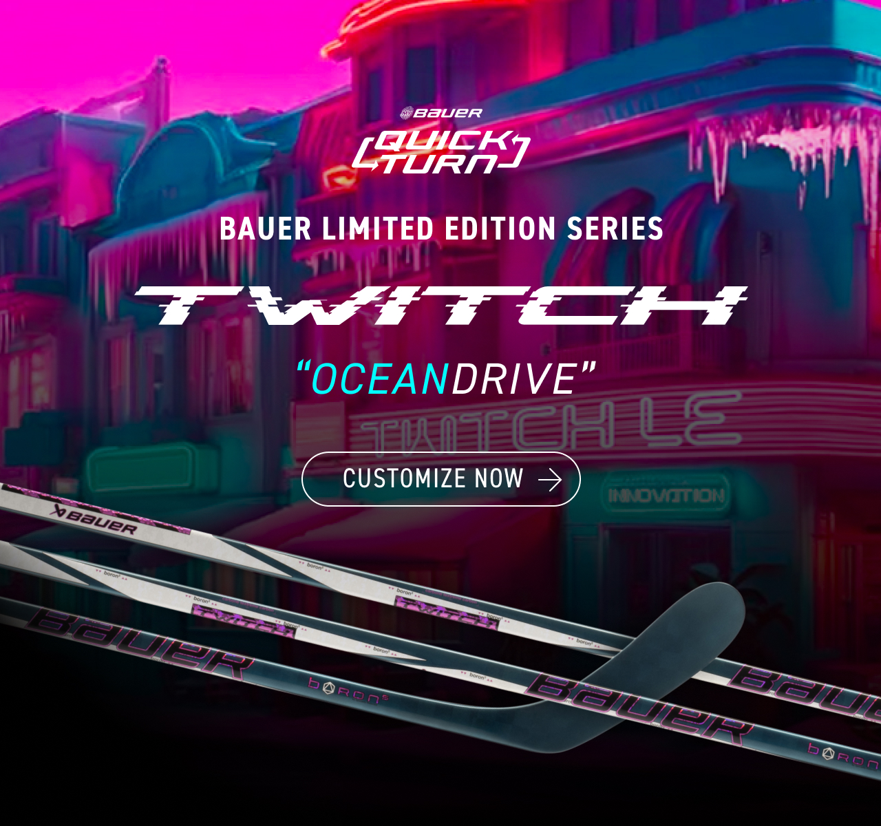 Bauer Hockey: Introducing: The Ocean Drive Limited-Edition TWITCH Stick ...