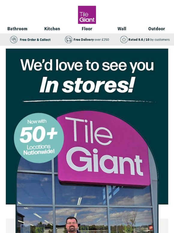 Tile Giant: We would LOVE to see you in store! | Milled