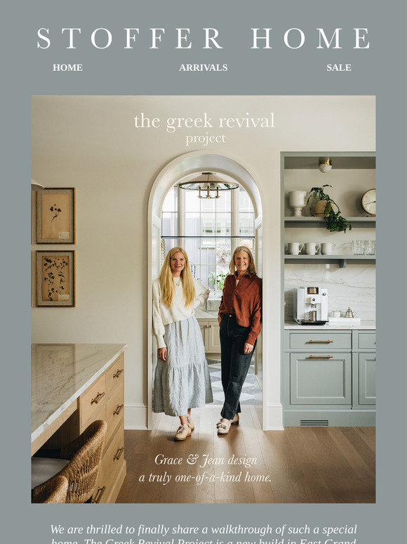 Stoffer Home: Jean & Grace walk through The Greek Revival Project | Milled