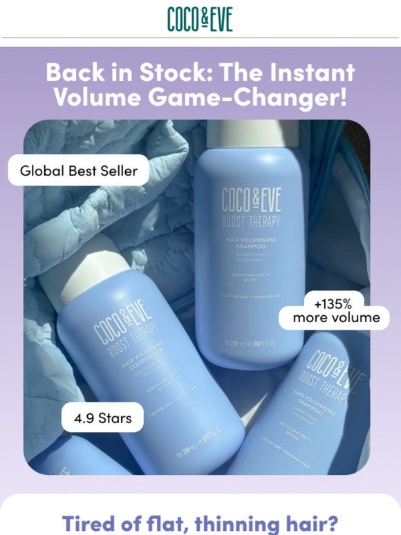 Coco & Eve: Instant Hair Volume is Back! | Milled