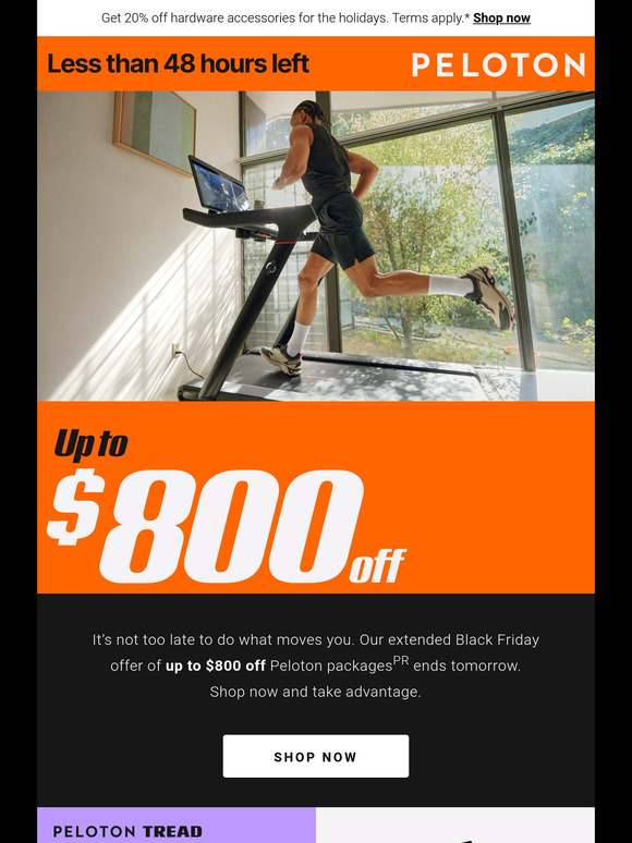 Peloton: Up to $800 off Peloton purchases | Milled