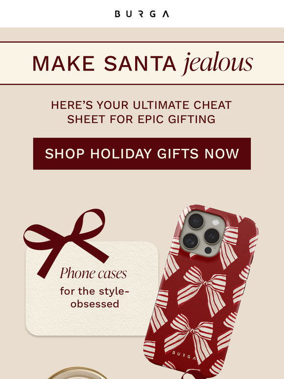 BURGA: a gift guide that gets it right (finally) | Milled