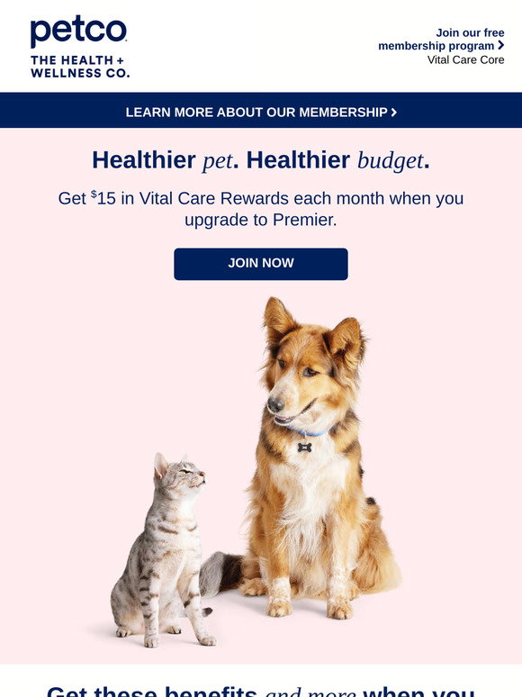 Petco: Get $15 in Vital Care Rewards each month | Milled