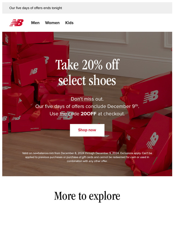 New Balance Email Newsletters: Shop Sales, Discounts, and Coupon Codes
