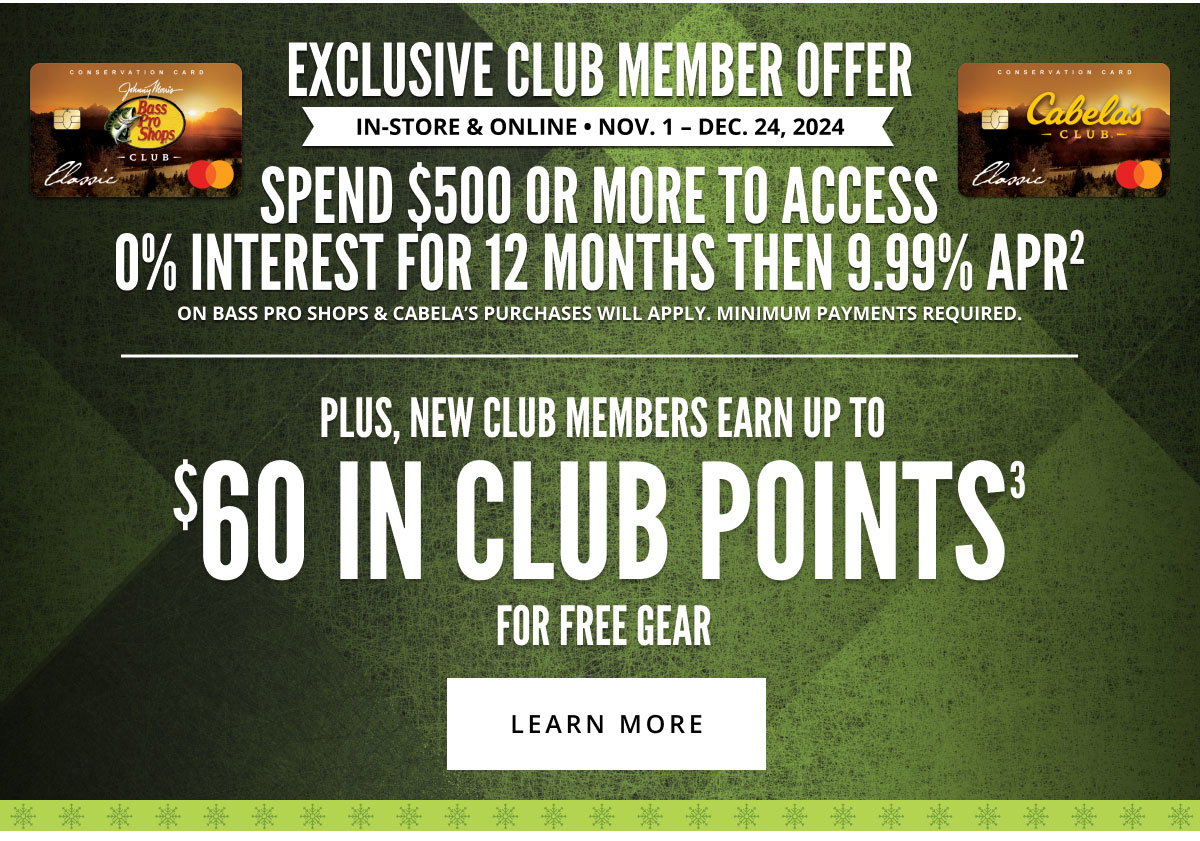 Cabela's: CLUB Member Mondays Are Even Merrier! | Milled