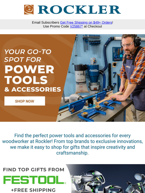Rockler Woodworking and Hardware: Top Power Tool Gift Ideas! | Milled