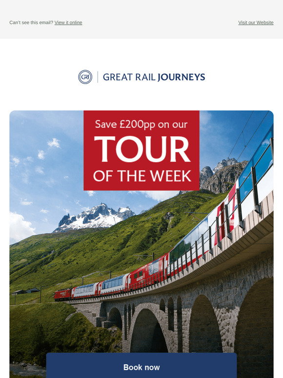 Great Rail Journeys: Discover our Tour of the Week | Milled