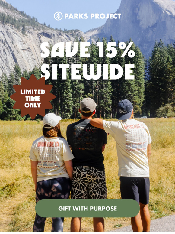 Parks Project: ⏰ Limited Time Only: 15% Off Sitewide | Milled