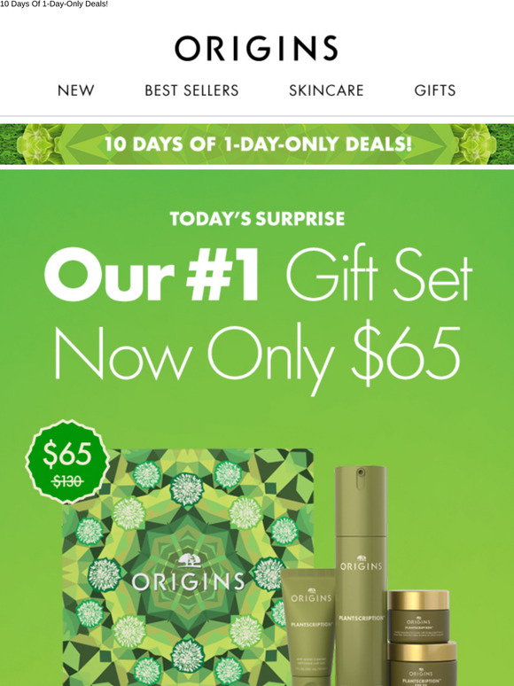 Origins: Day 6: Our #1 Gift Set NOW $65 ($200 Value) | Milled