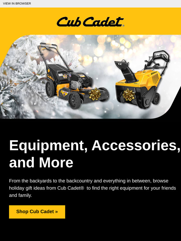 Cub Cadet: Check Out Our Holiday Gift Ideas | Milled