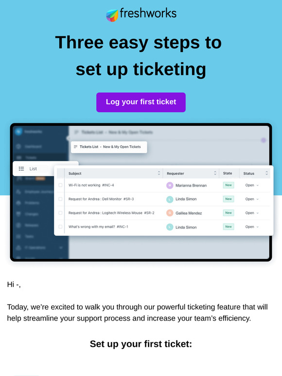 FreshService: Get started with Freshservice ticketing | Milled