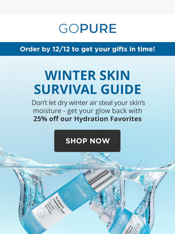 GoPure: Dry Skin? Never Heard Of Her | Milled