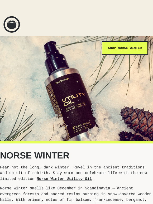 Beardbrand: NEW Norse Winter Utility Oil is here | Milled
