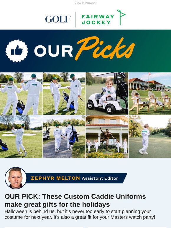 GOLF: These caddie uniforms are perfect golf gifts | Milled