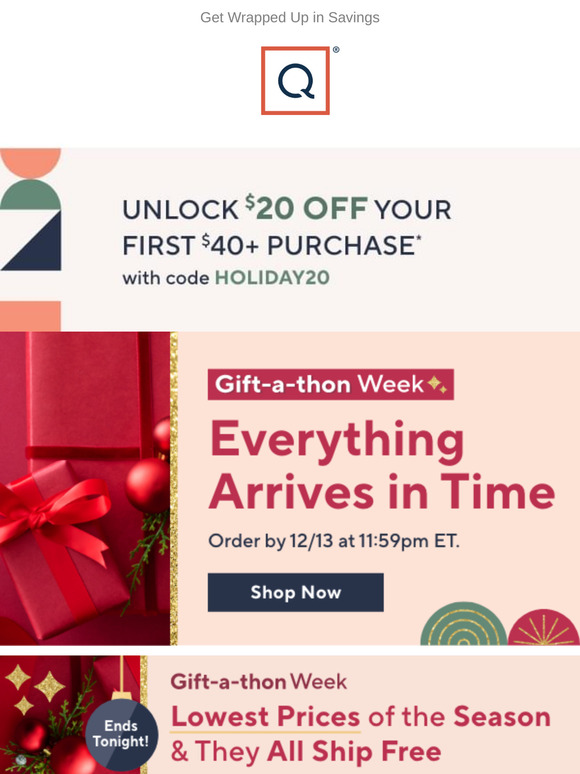 QVC: Everything Arrives by 12/25 | Milled
