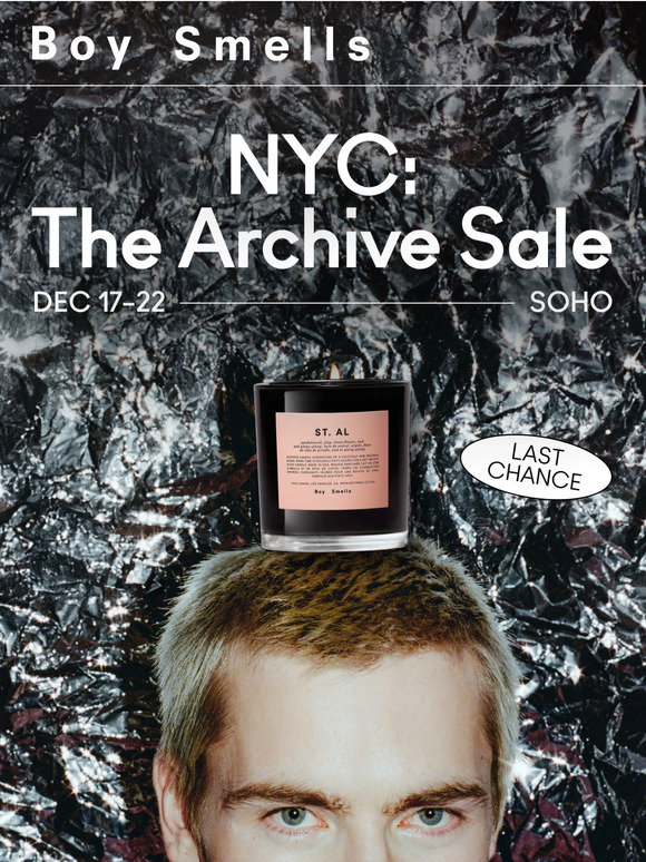 Boy Smells Sample Sale Nyc