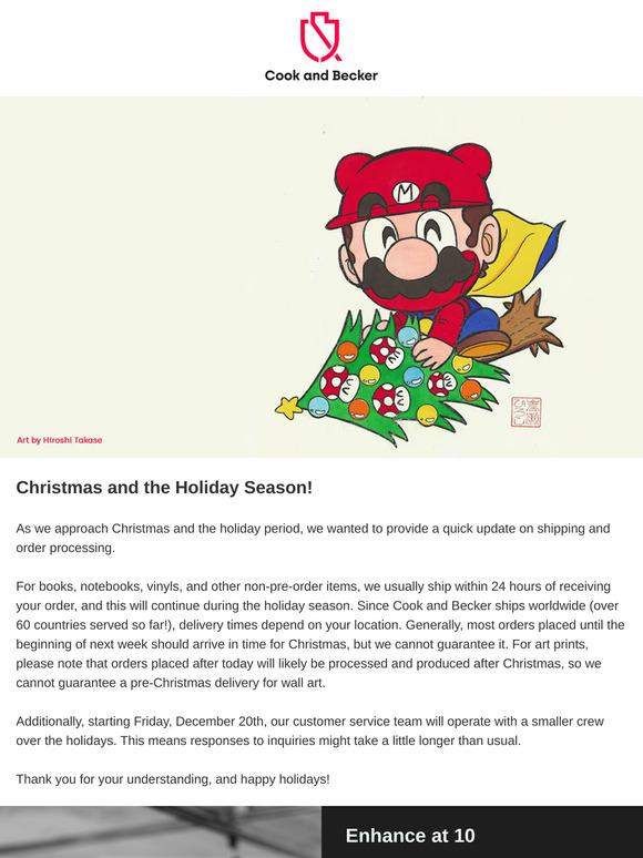 Cook and Becker: Christmas 🎄 and the Holiday Season | Enhance at 10 ...