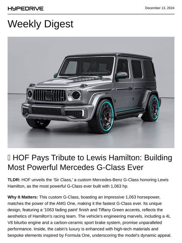 Hypebeast: This Is the Fastest G-Wagon Ever Built ⚡ | Milled