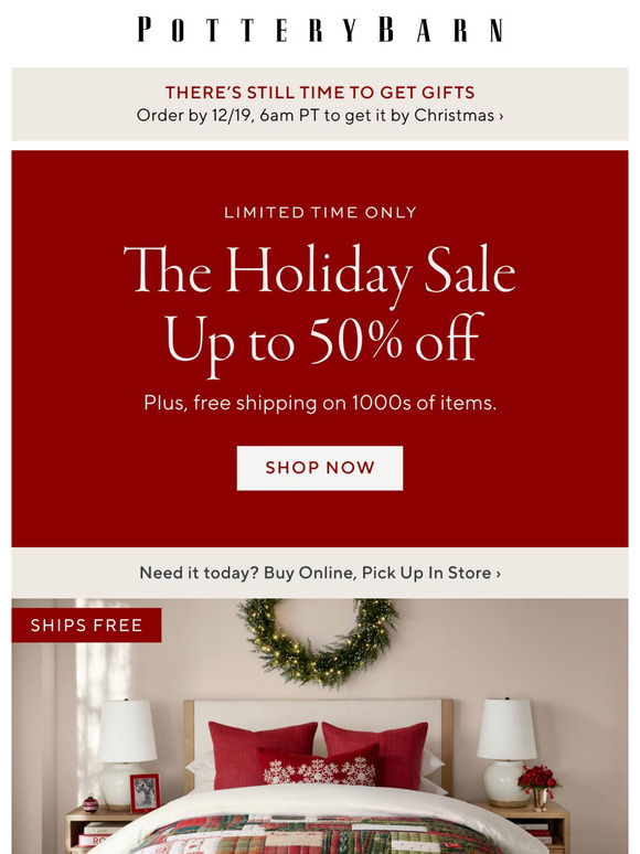 Pottery Barn: Wrap up your gift list with BIG SAVINGS | Milled