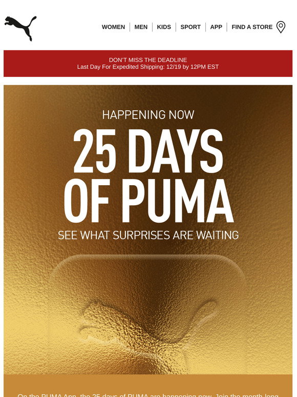 Puma: It’s The 25 Days Of PUMA | Milled