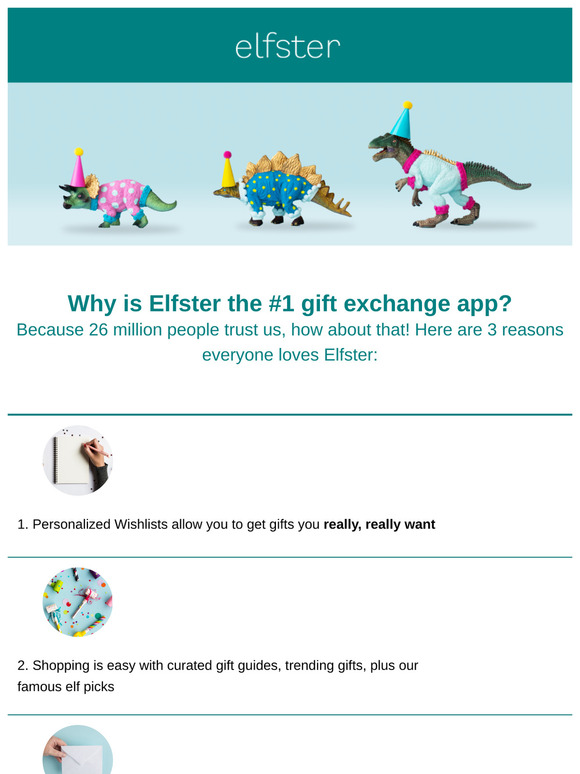 Elfster: 🏆 Win every holiday with a secret gift exchange | Milled