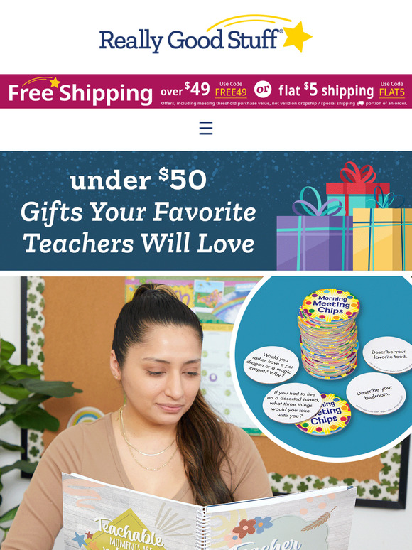 Really Good Stuff: Show your appreciation with thoughtful gifts for teachers under $50 | Milled
