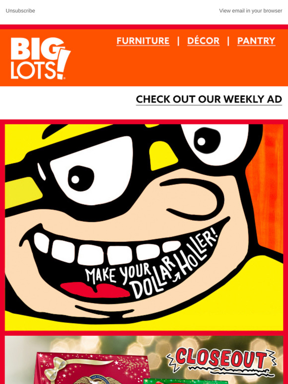 Big Lots: Shop NEW Weekly Closeouts! Big deals rollin’ in hot! 🚛 | Milled