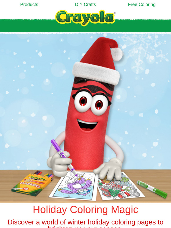 Crayola: ️ Warm Up Your Winter with Crayola Coloring Pages | Milled