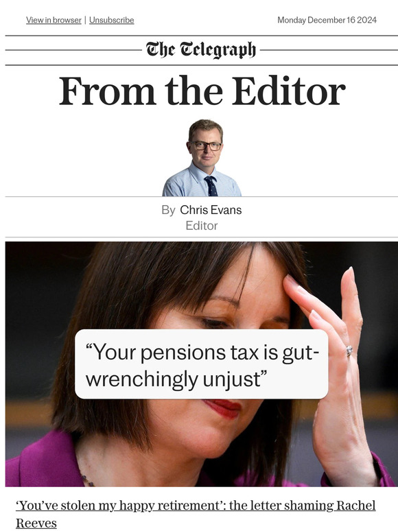 The Telegraph: ‘You’ve stolen my happy retirement’: the letter shaming ...