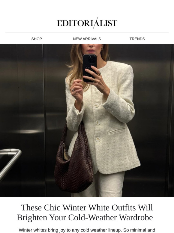 Editorialist: These chic winter white outfits will brighten your cold ...