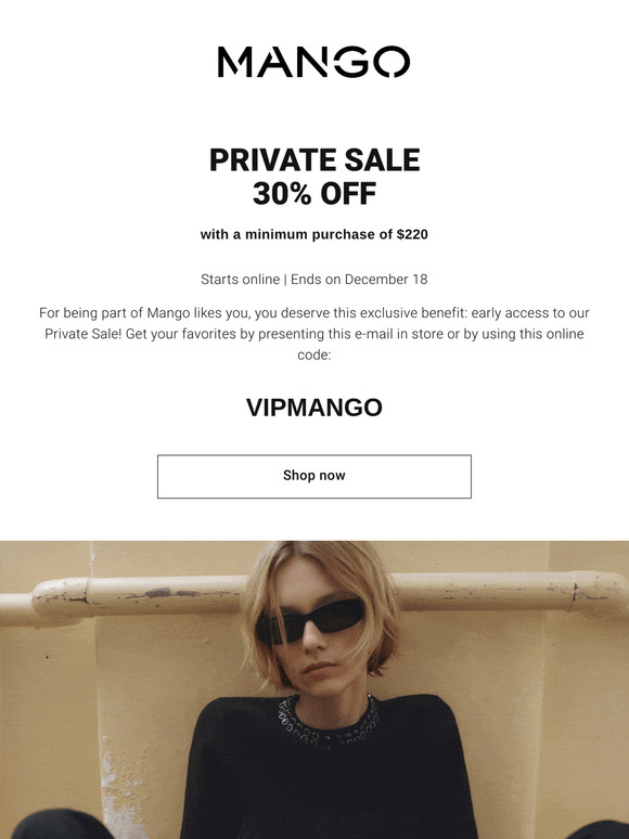 Mango Email Newsletters: Shop Sales, Discounts, and Coupon Codes