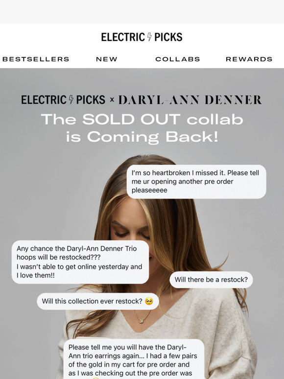 Electric Picks: Get EARLY ACCESS: EP x Daryl-Ann Denner | Milled