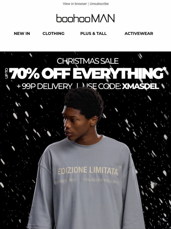 BoohooMan: Our Biggest Christmas Sale Starts Now | Milled
