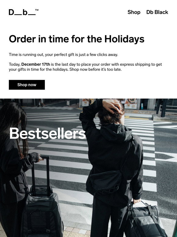 Db: Last call for holiday orders | Milled