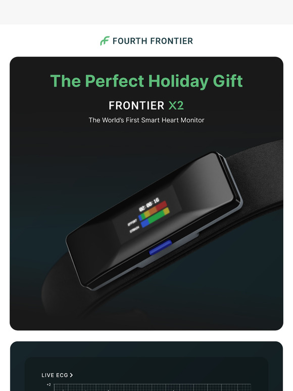 Fourth Frontier: Go Beyond Heart Rate: Understand your heart health with the Frontier X2 | Milled