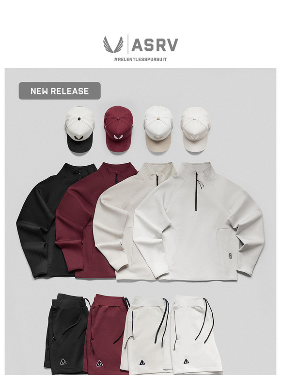 ASRV: New Releases: Dri-Core™ Quarter-Zip & Training Short | Milled