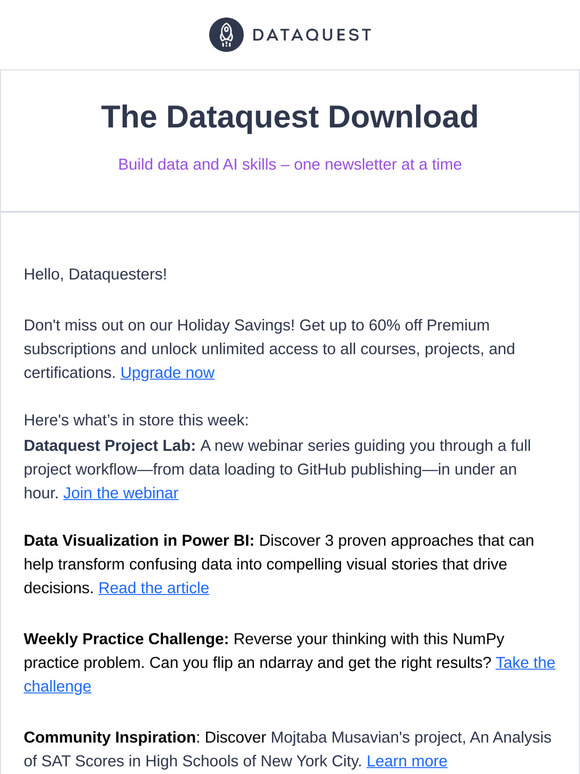 Dataquest: 3 Best Practices for Power BI Visualizations 📊 | Milled