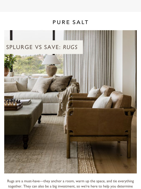 Pure Salt Interiors: When to Splurge and When to Save: Rugs | Milled