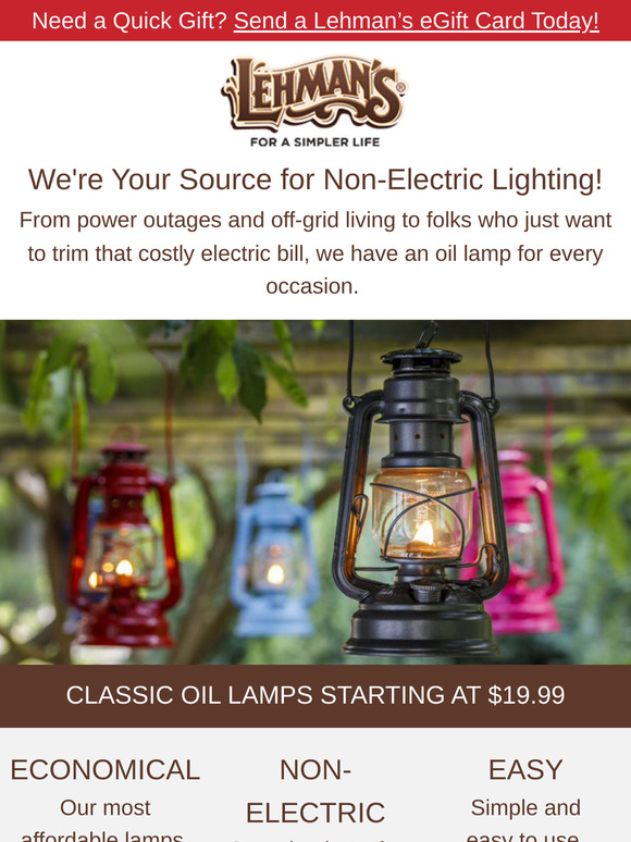 Lehman's: Light Your Home Without Electricity 🔥 | Milled
