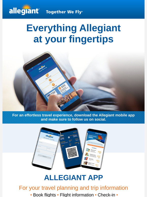 Allegiant: Transform the way you travel in two easy steps | Milled