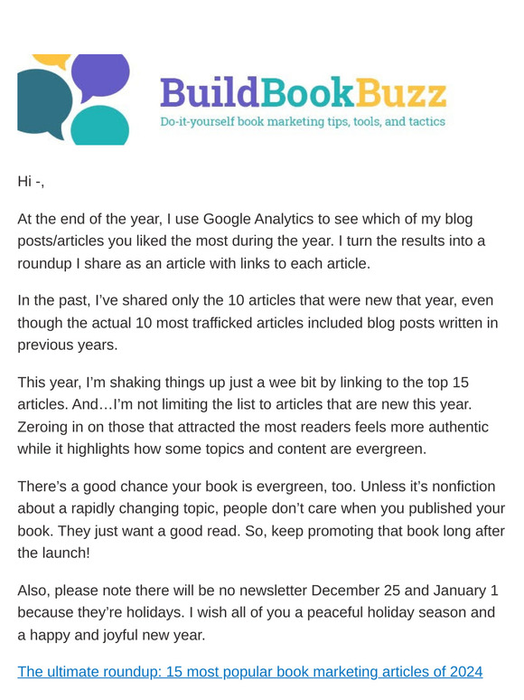 Build Book Buzz: [Build Book Buzz] Which articles resonated with you ...