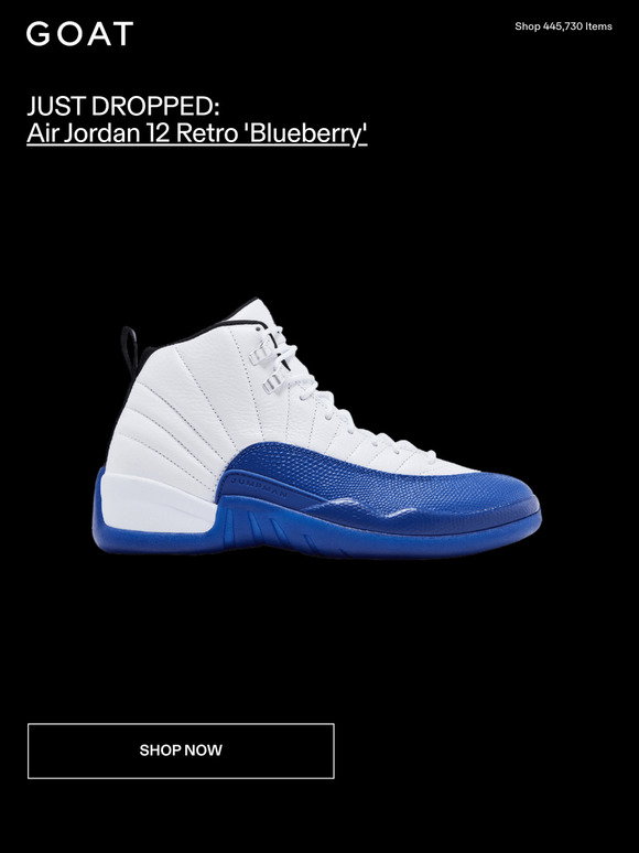 GOAT: [SEED] JUST DROPPED: Air Jordan 12 Retro 'Blueberry' | Milled