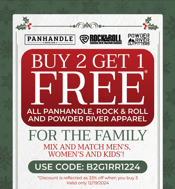 Rod's Western Palace: Buy 2 Get 1 Free on All Panhandle, Rock & Roll ...