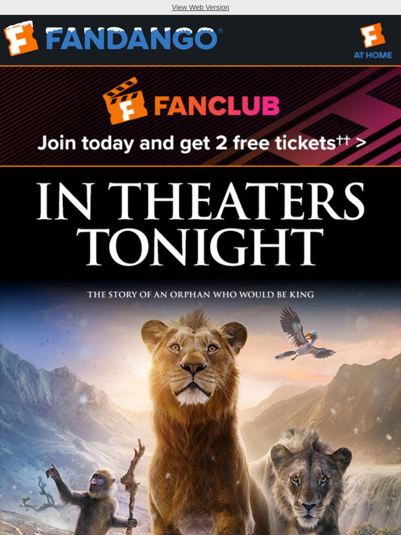 Fandango: In Theaters Tonight | Mufasa: The Lion King 🦁 | Milled