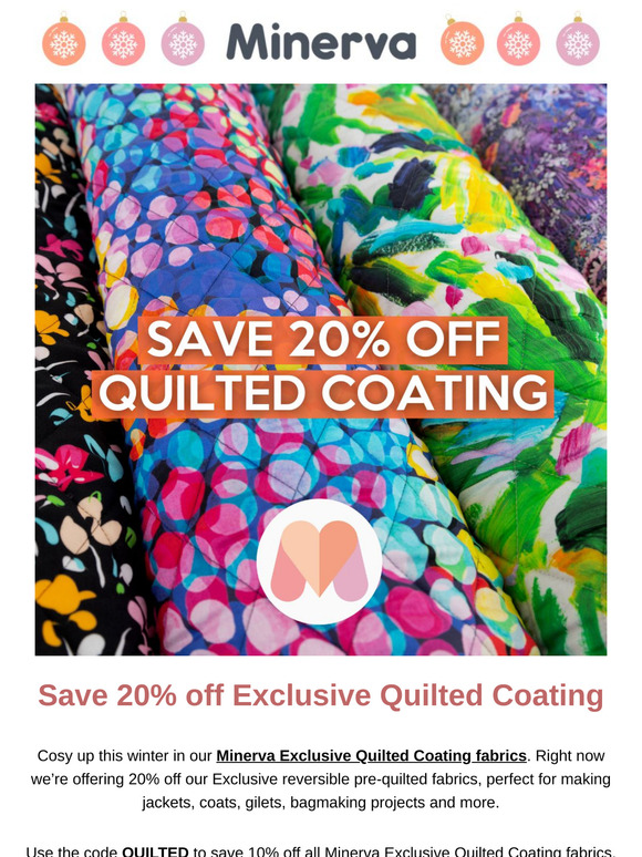 Minerva: Sew a cosy quilted jacket! | Milled