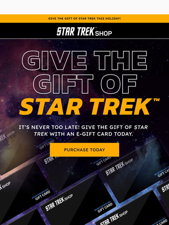 Star Trek: Still Need a Gift? Grab a Star Trek Gift Card for the ...