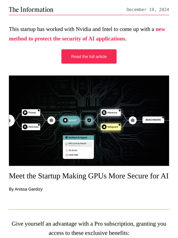 The Information: Meet the Startup Making GPUs More Secure for AI | Milled