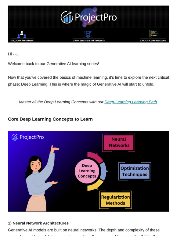 ProjectPro: Digging Deeper into GenAI with Deep Learning Concepts (Step ...