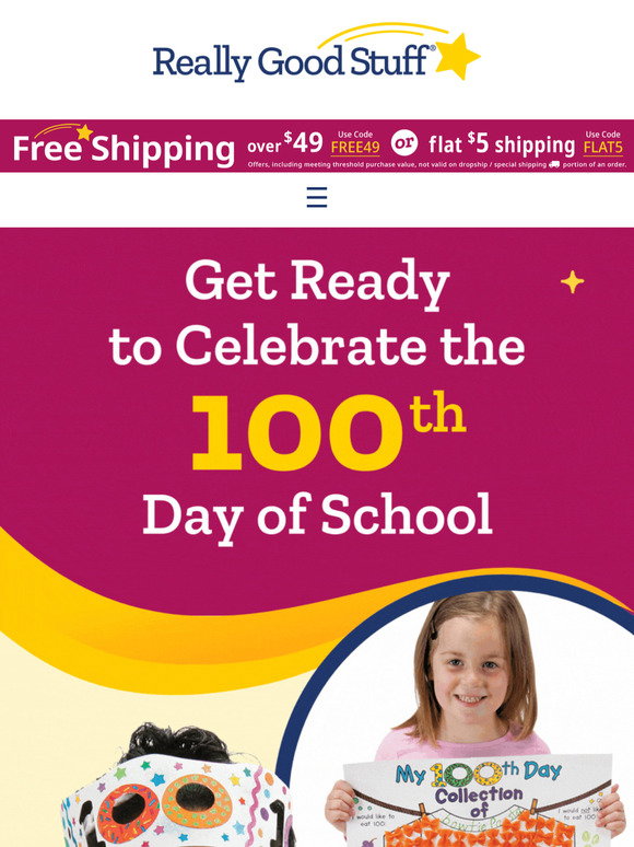 Really Good Stuff: Make the 100th Day of school extra special | Milled